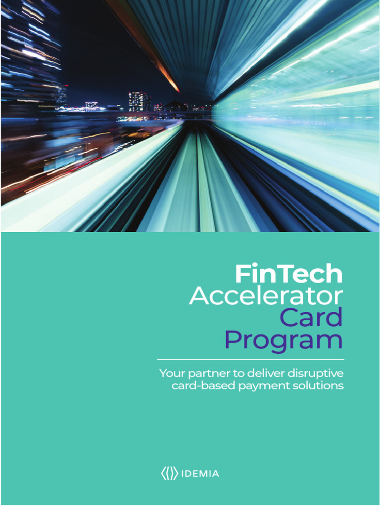 Accelerator Card Program Fintechs Idemia Brochure 202007 | PDF