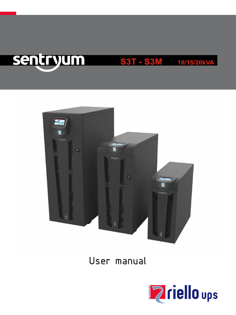 User Manual Sentryum (MAN S3T 10-20 EN) | PDF