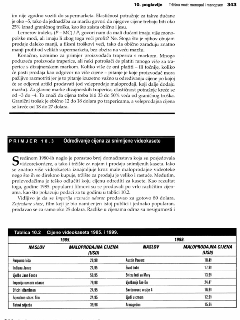 Mikroekonomija Robert Pindyck 161 456 121 130 | PDF