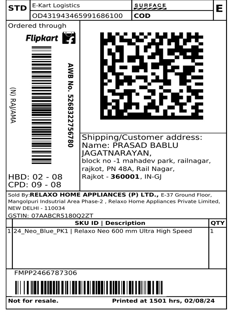 Flipkart Labels 02 Aug 2024 03 01 | PDF