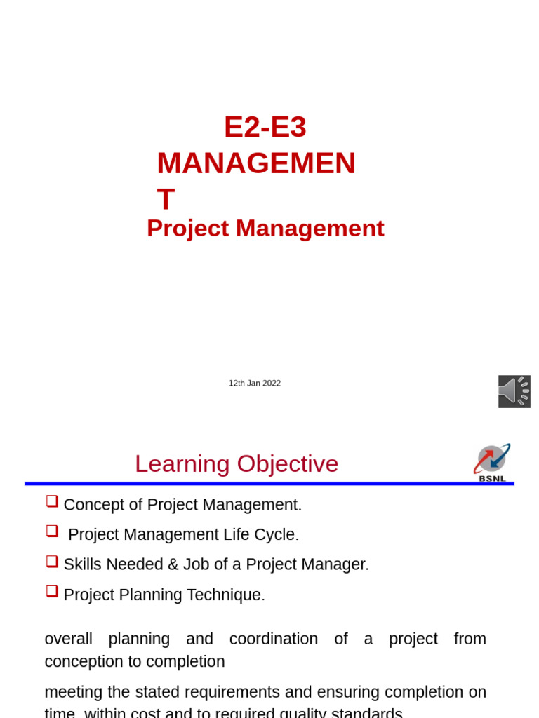 E2-E3 - PPT - Chapter 3. Project Management | PDF