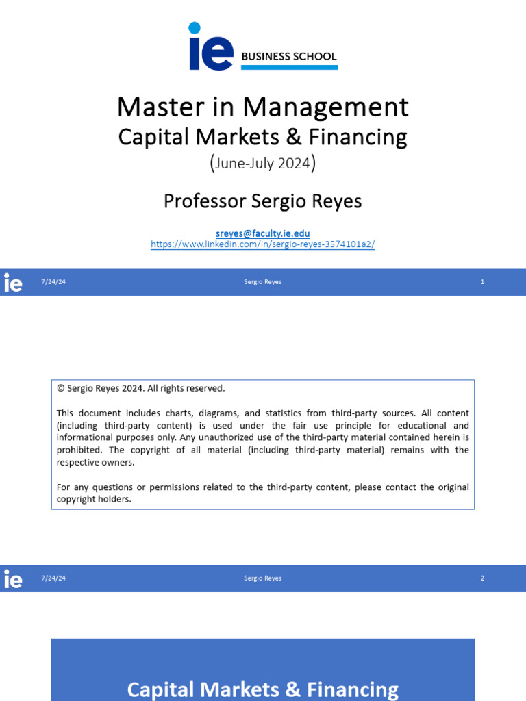 Capital Markets - Module 07 Ver 240724-01f | PDF