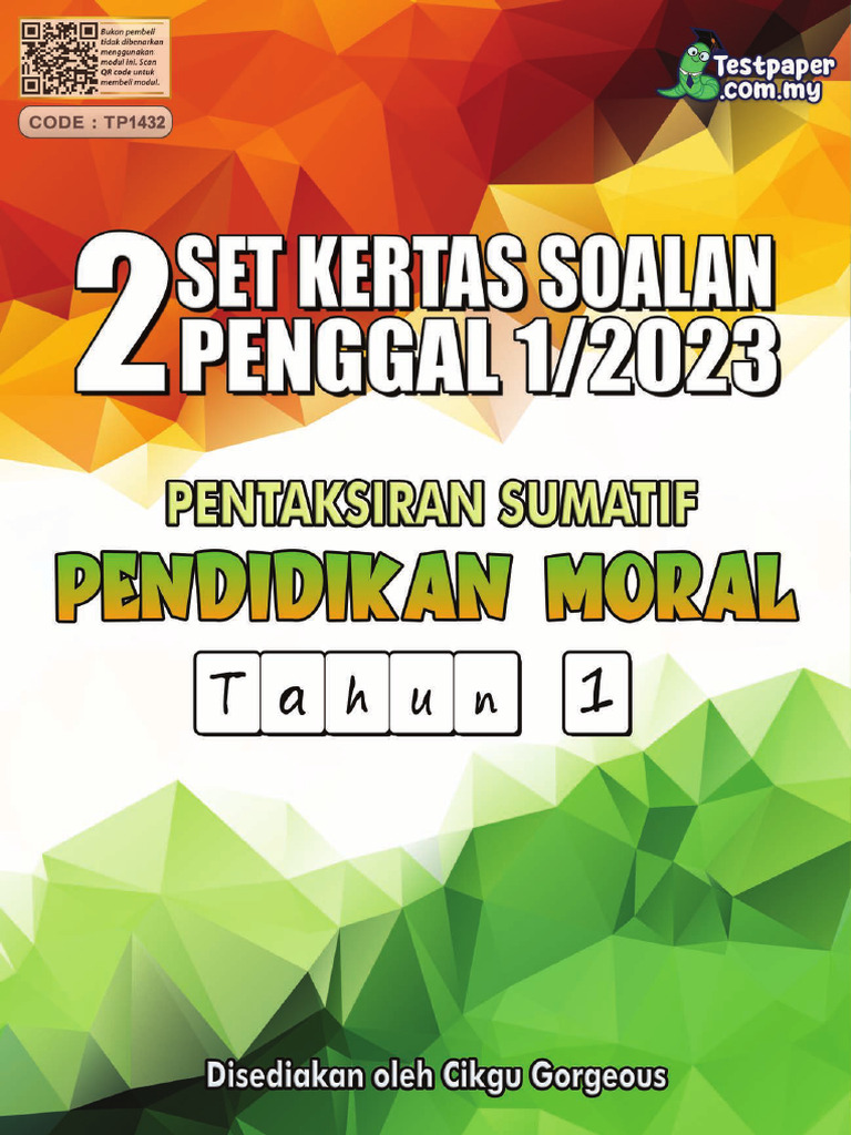 COVER_PAGE_PENDIDIKAN_MORAL_TAHUN_1_01 | PDF