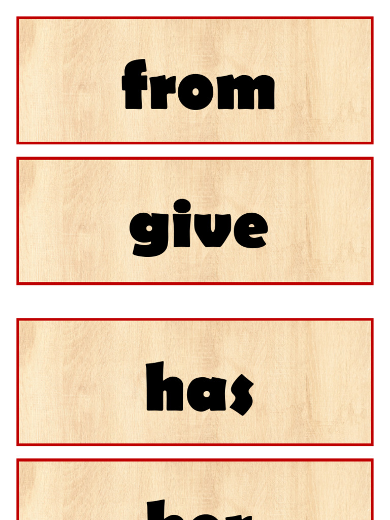 Sight Words Set 2 | PDF