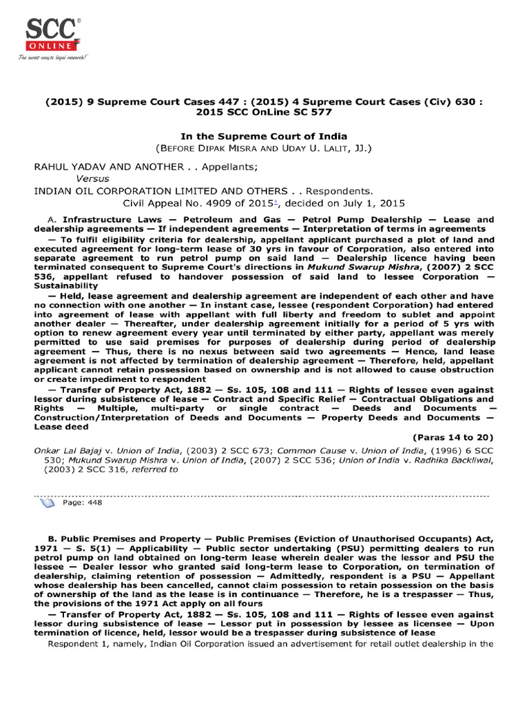 Rahul Yadav Judgment | PDF