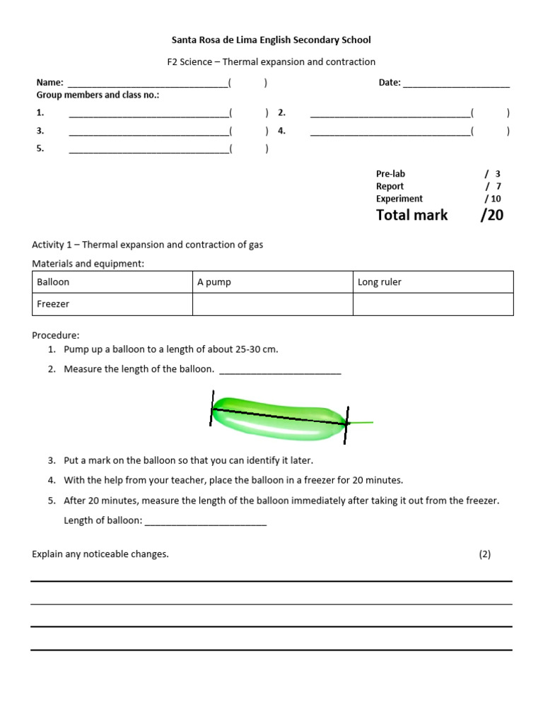 Practical 04 - Thermal Expansion and Contraction | PDF