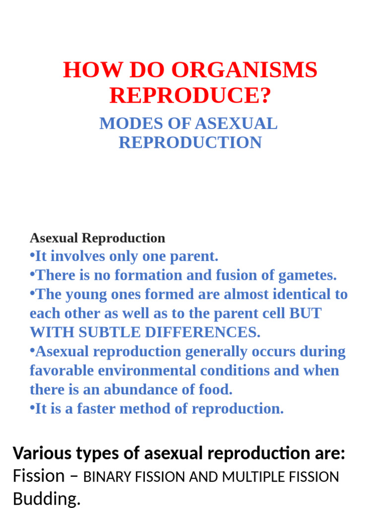 How Do Organisms Reproduce - Ii | PDF