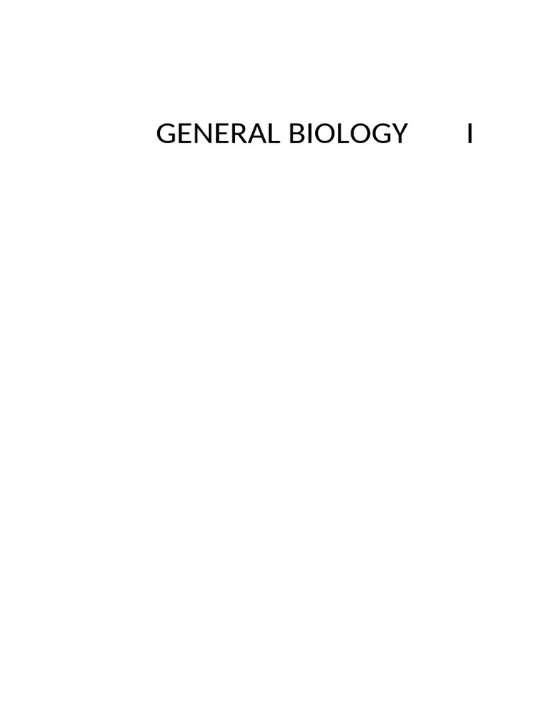 LAS Gen Biology I 2021 Cover To Last 1 | PDF