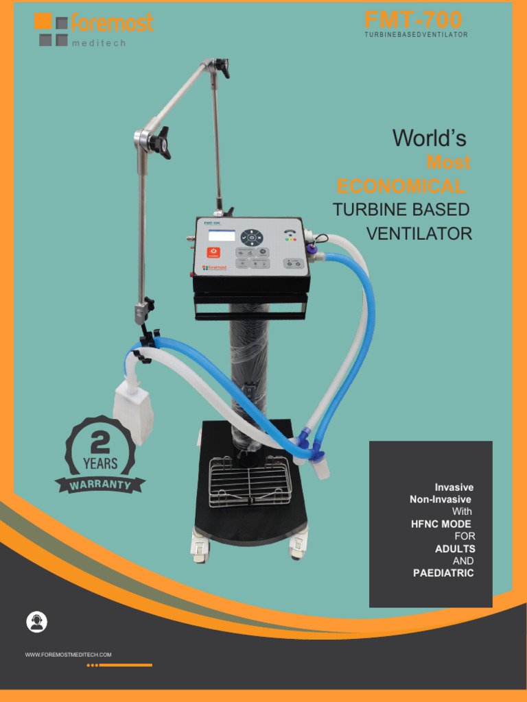 FMT 700 Foremost Icu Ventilator | PDF
