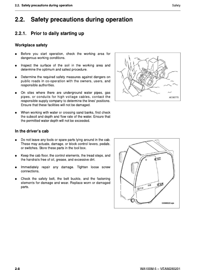 Safety Preacaution During Operation | PDF
