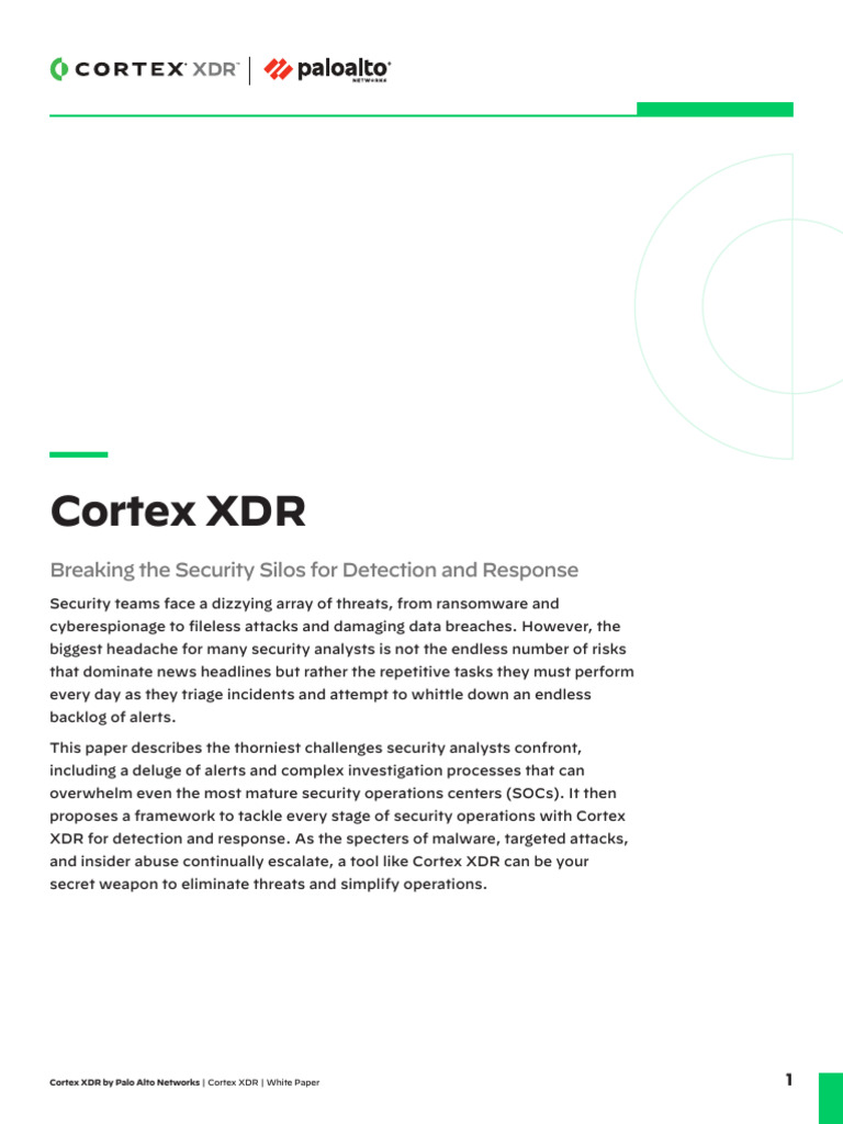 Cortex XDR | PDF