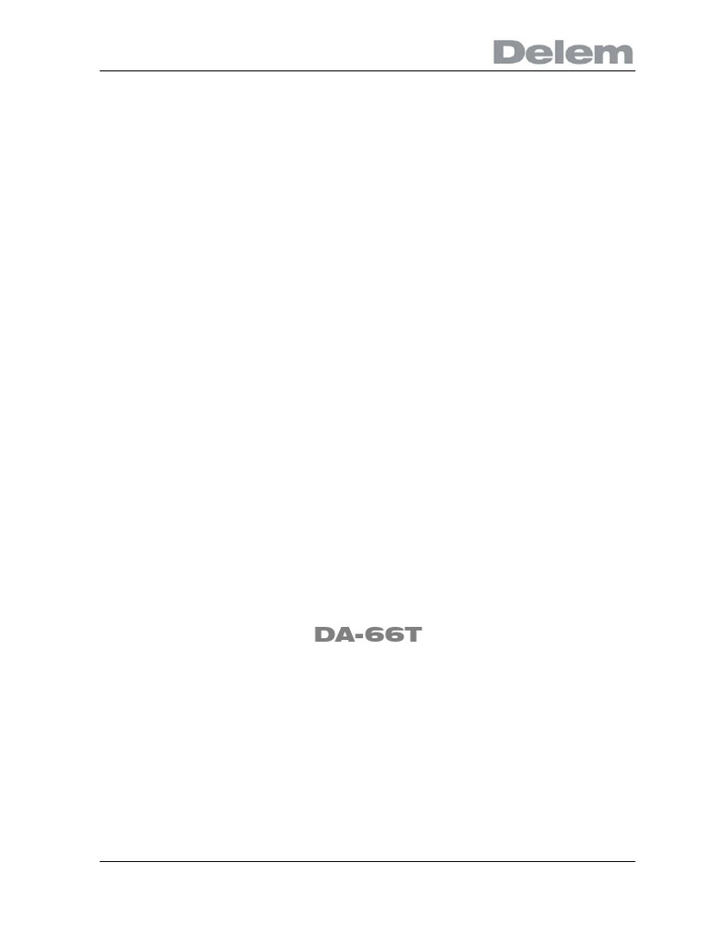 DELEM DA-66T-V3.6 (Español) | PDF