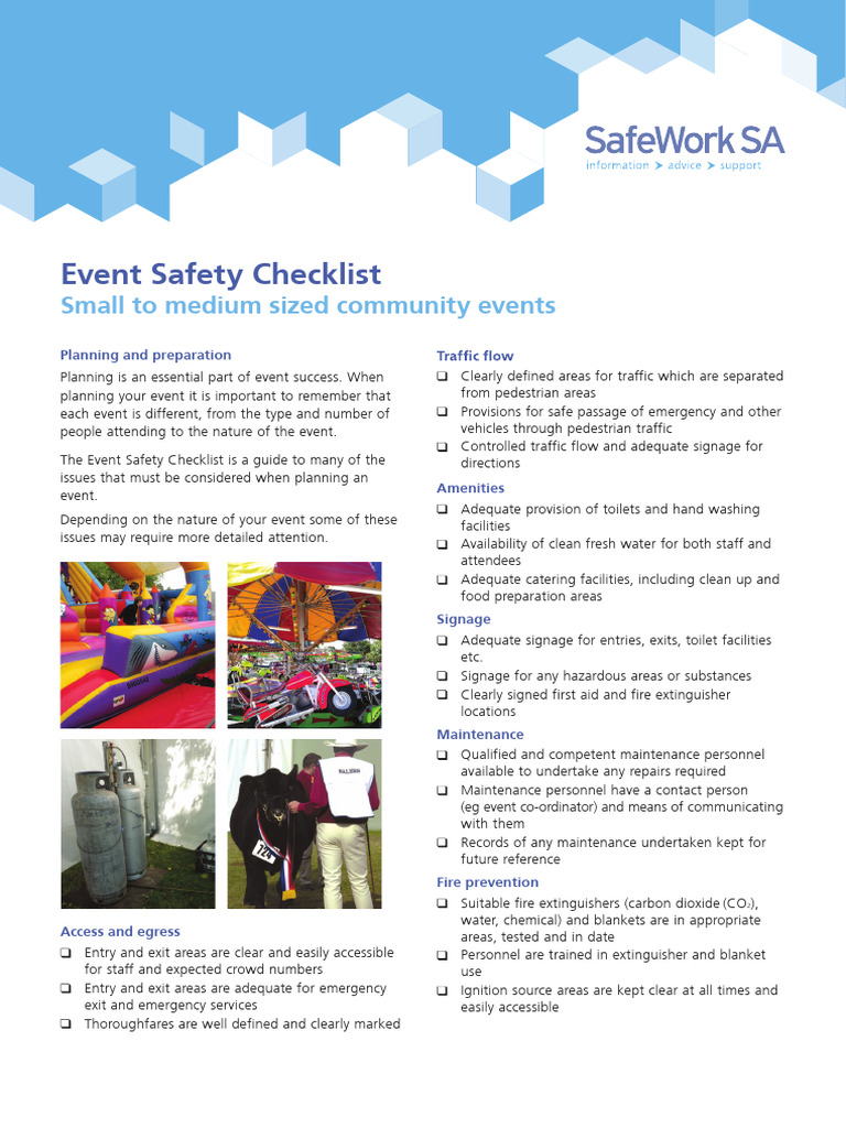 Event Safety Checklist | PDF