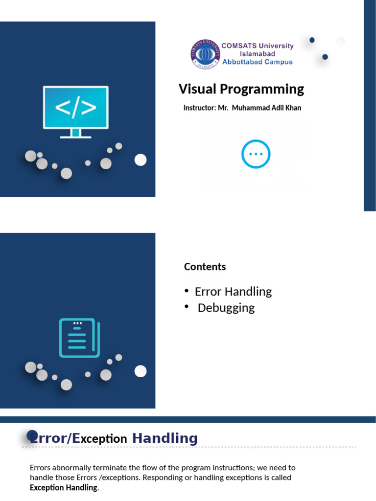 Lecture 7 Error Handling Debugging Pdf Software Quality Computers 7664