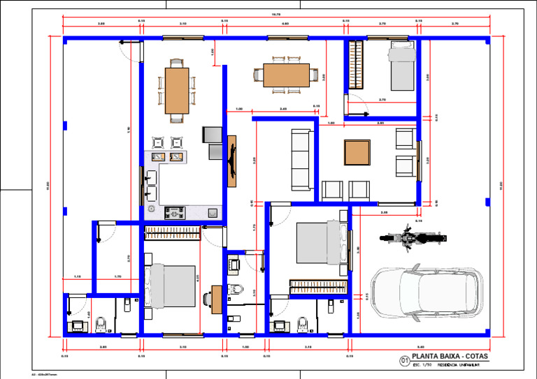 Planta Baixa: Cotas e Medidas | PDF