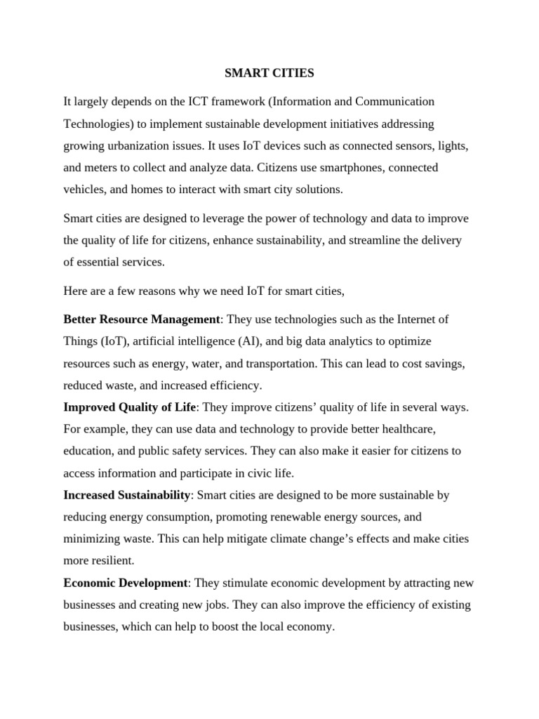 Smart Cities | PDF