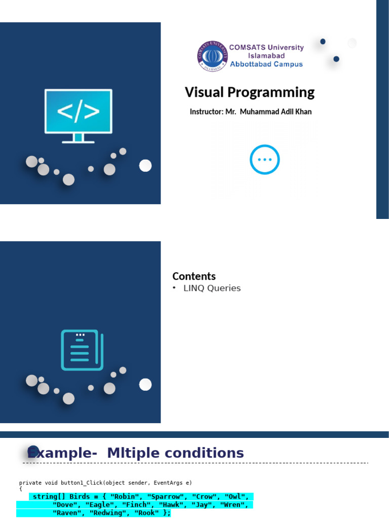 LINQ Queries with Multiple Conditions | PDF