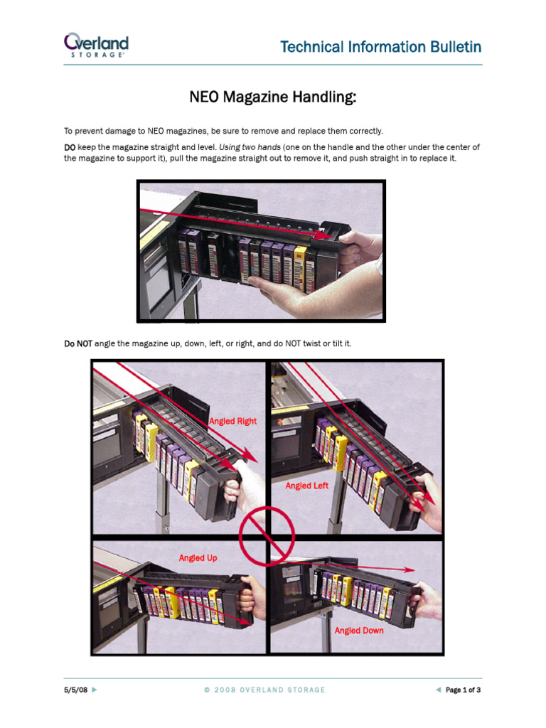 TIB-08-04-29-Magazine Handling - Rev2 | PDF