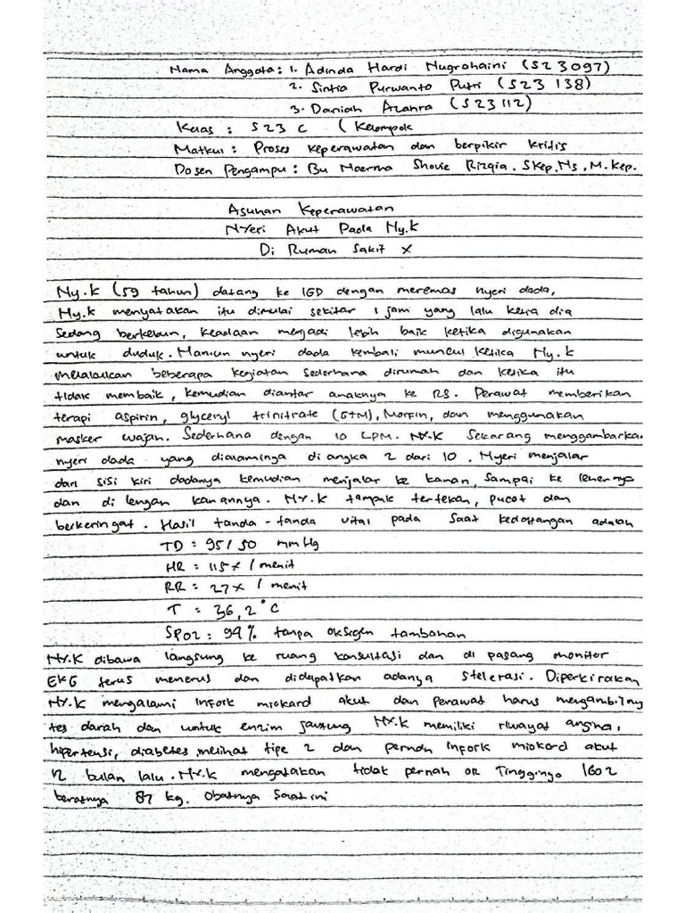 Askep EKG Bu Noerma Kel 3-Dikompresi 2 | PDF