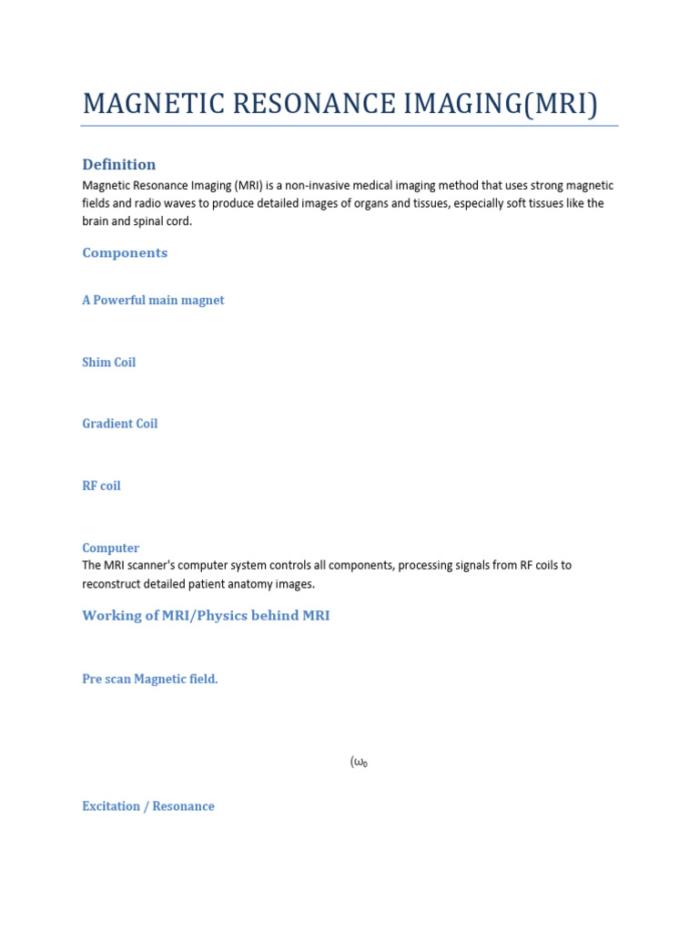 Mri Final | PDF