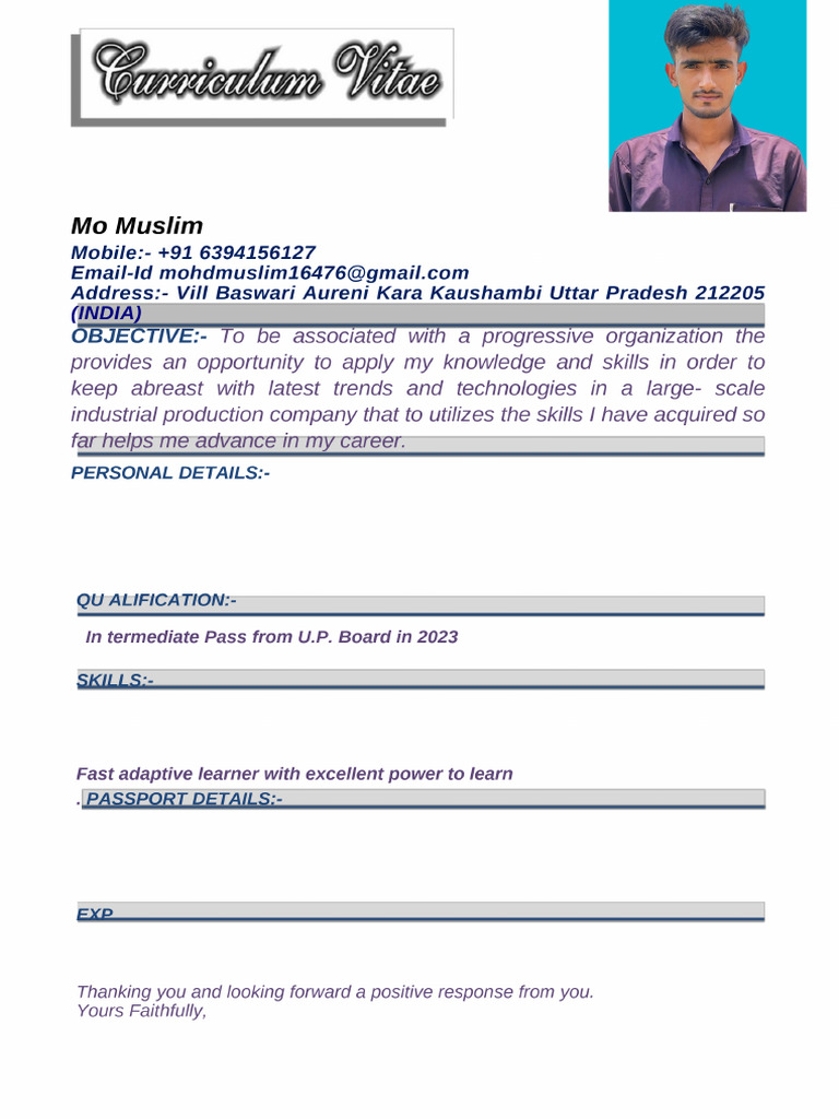 Mohd Kaif RESUME PDF | PDF