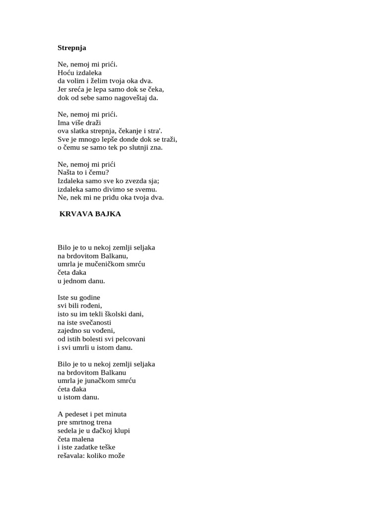 Desanka Maksimovic Pesme 2 | PDF