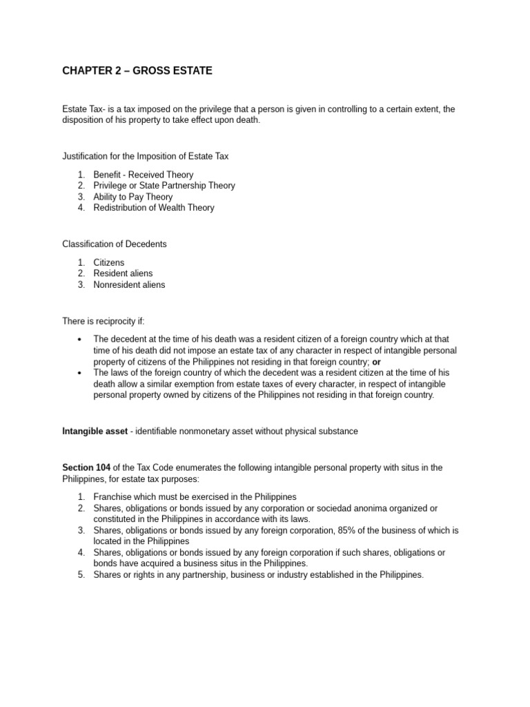 CHAPTER-2-GROSS-ESTATE | PDF