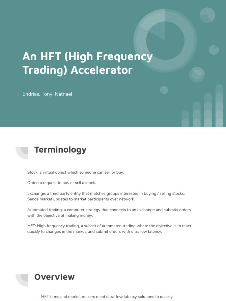 An HFT (High Frequency Trading) Accelerator | PDF