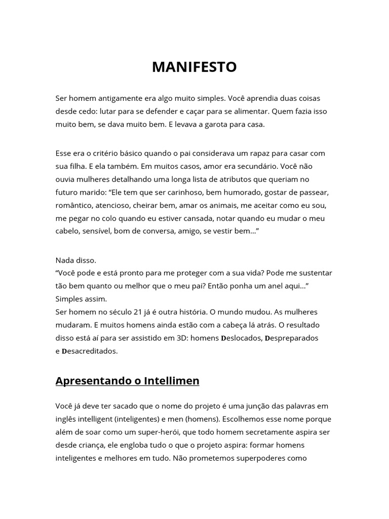 MANIFESTO | PDF