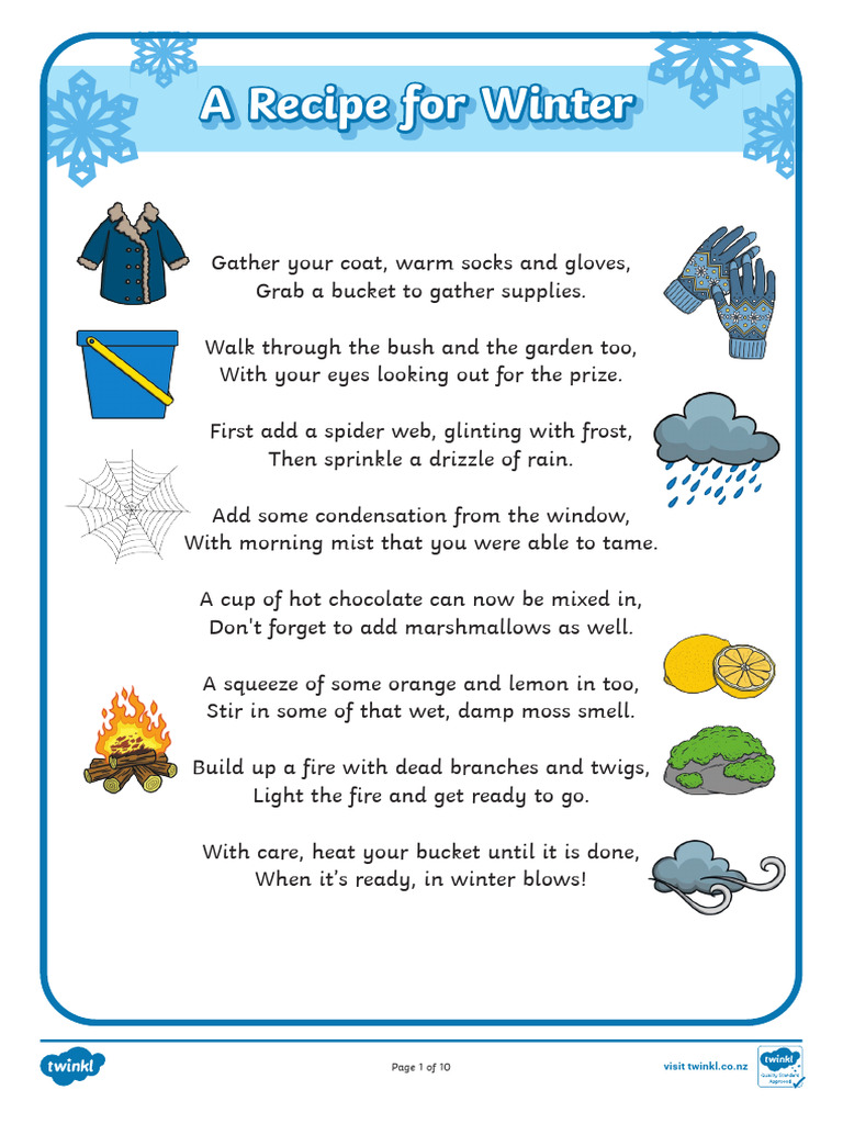 A Recipe For Winter | PDF