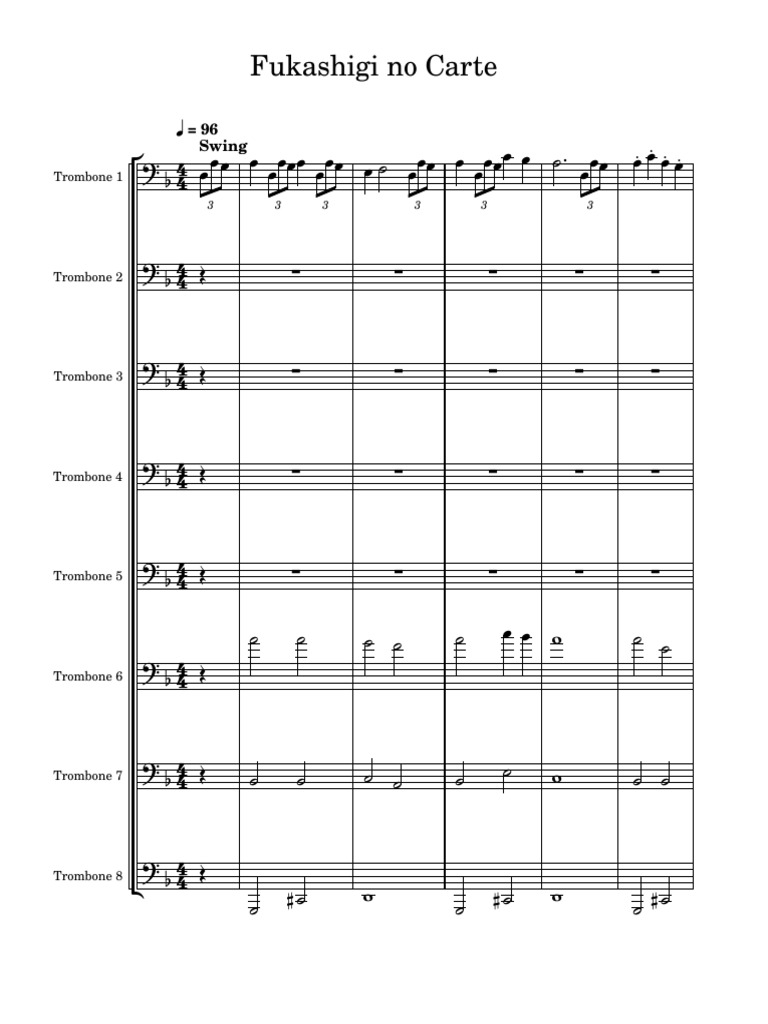 Fukashigi No Carte-Score and Parts | PDF
