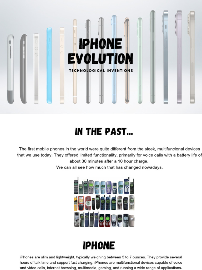 Iphone Evolution | PDF