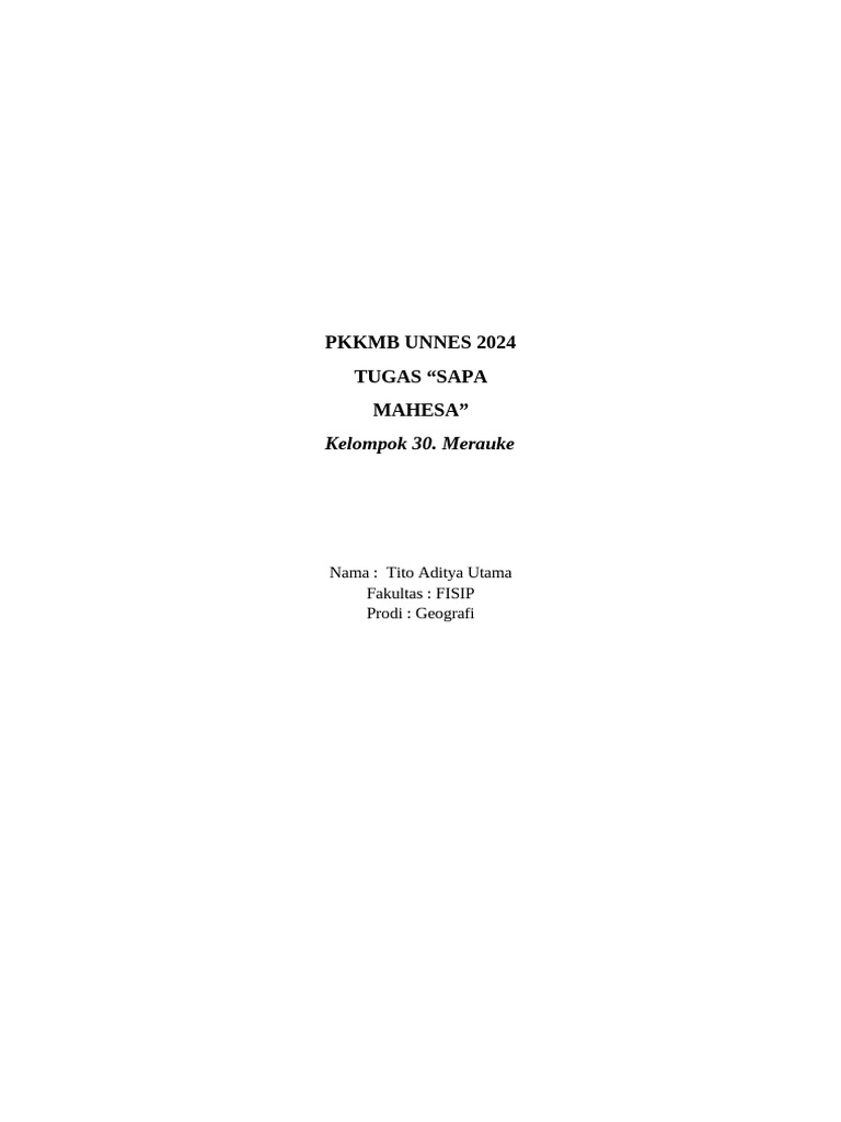 Tito Aditya Utama - Joglo - Esai | PDF