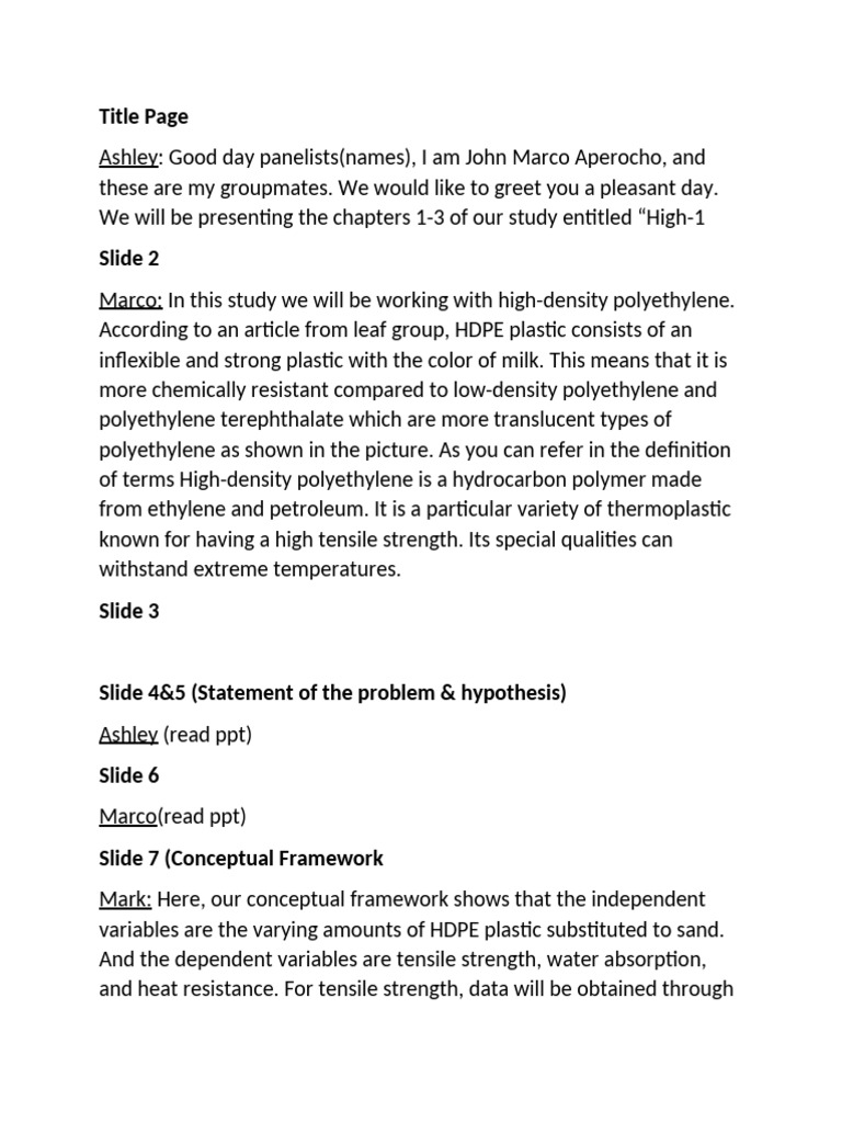 Defense Script | PDF