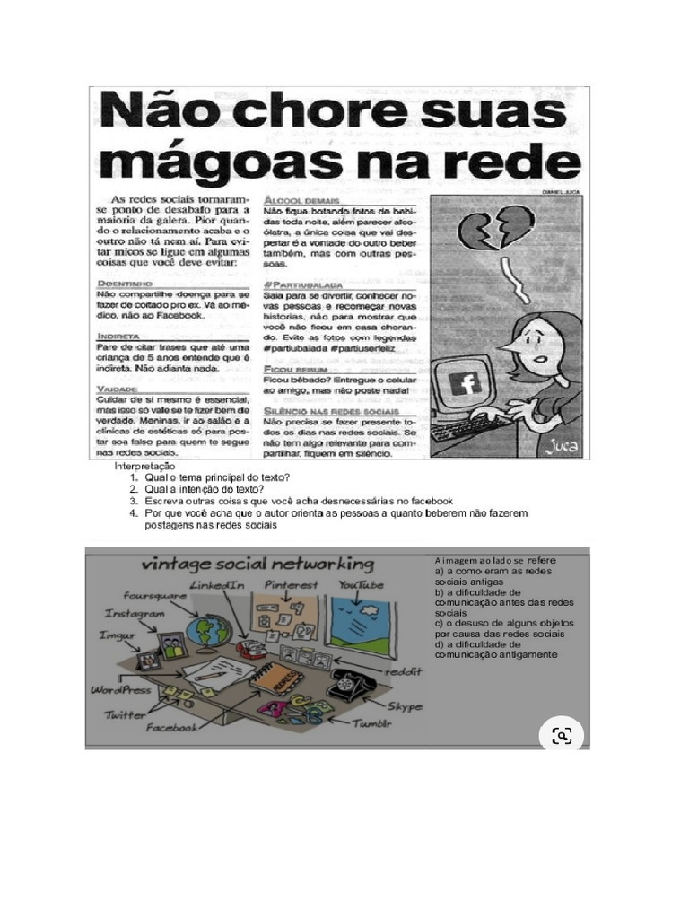 Não Chore Suas Mágoas Nas Redes | PDF