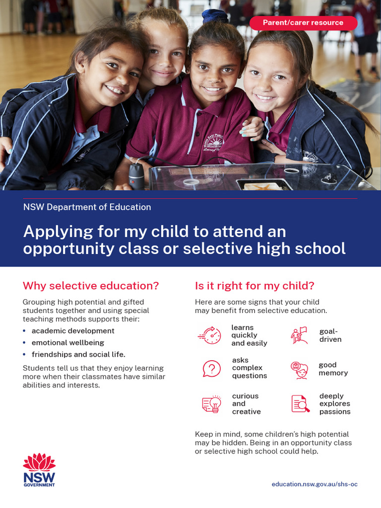 Parents Applying For Selective Education | PDF