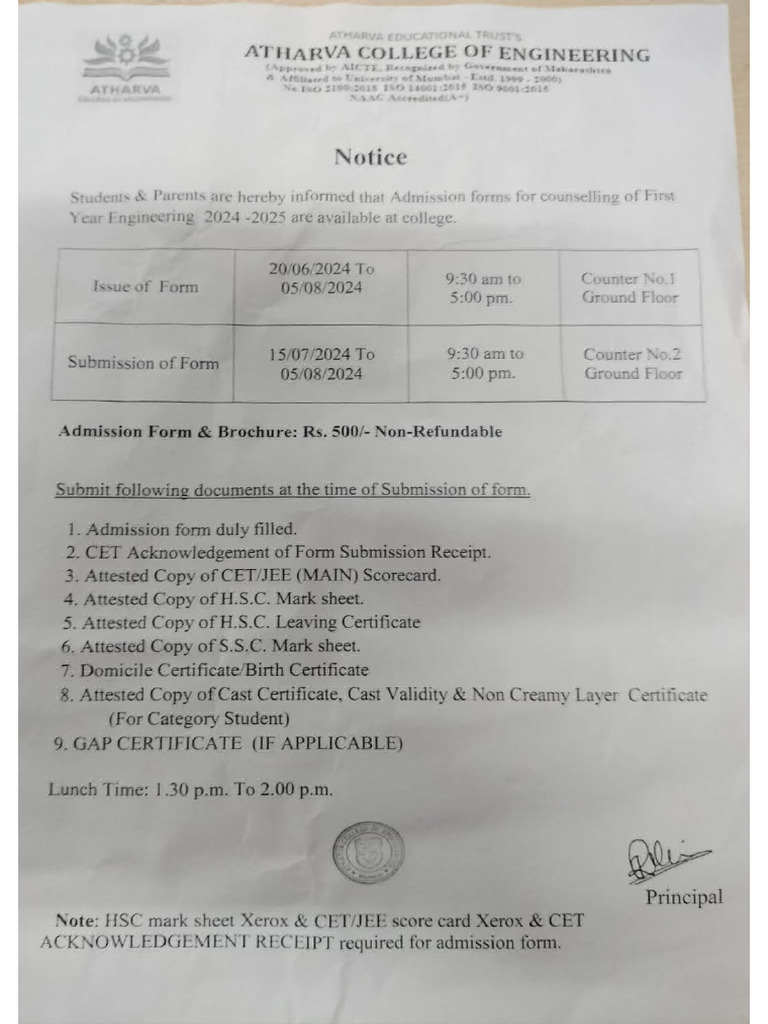 Admission | PDF