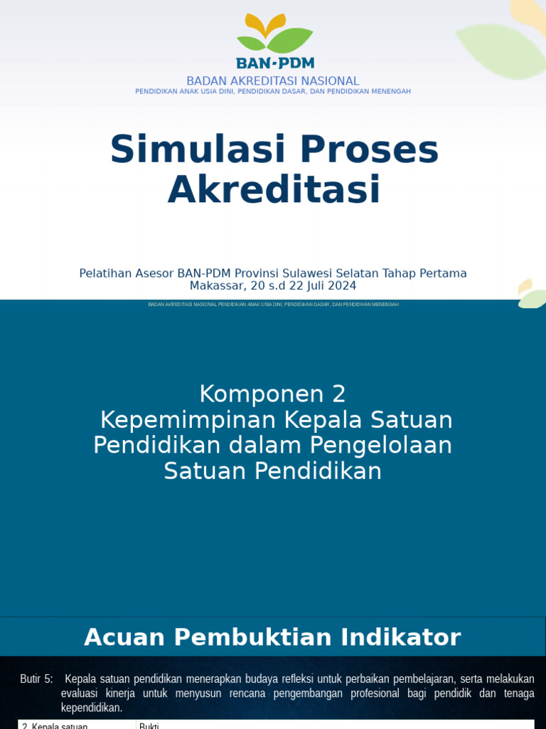 Simulasi Proses Akreditasi Hari-2 - 10.30-12.00 | PDF