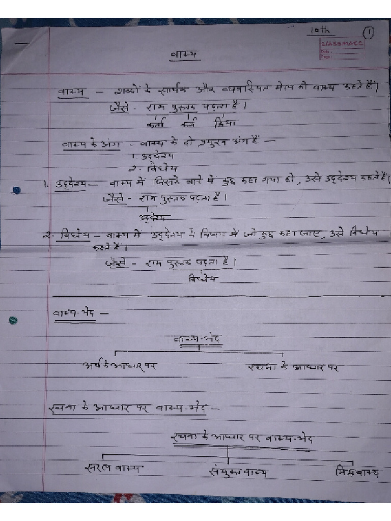 Std-10, Vakya Rupantaran | PDF