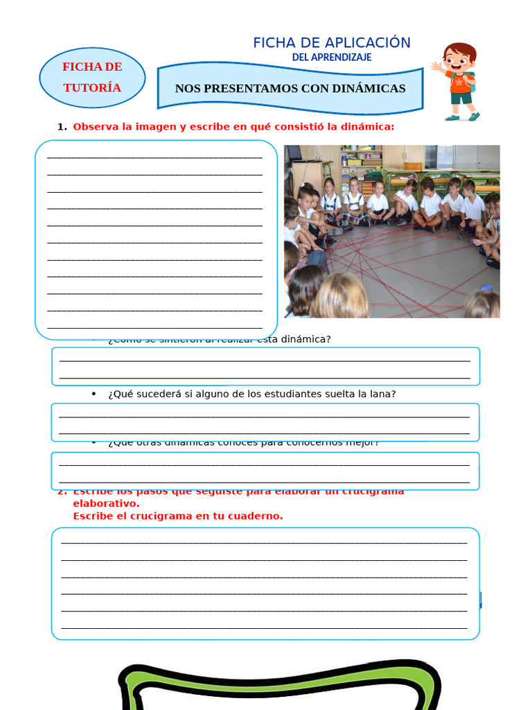 Ficha Tuto Dinamicas Lun 11 | PDF