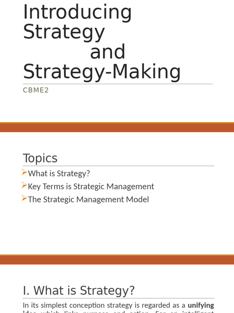 Understanding Strategic Management Concepts | PDF | Strategic Management | Business