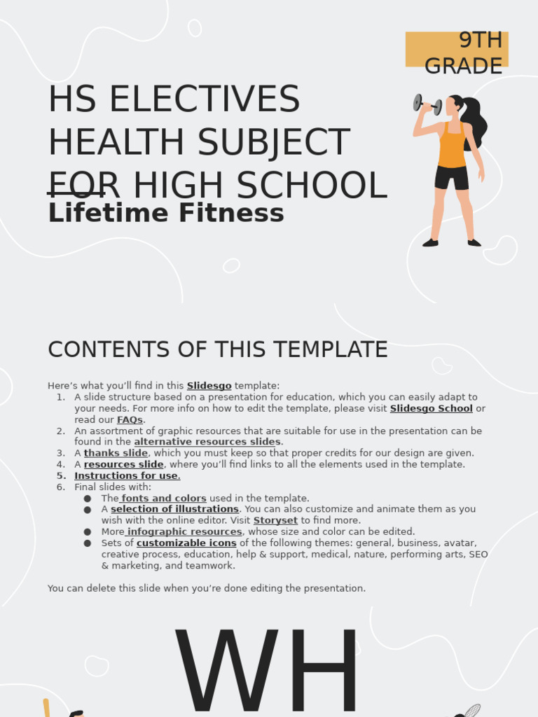 HS Electives Health Subject For High School - 9th Grade - Lifetime ...