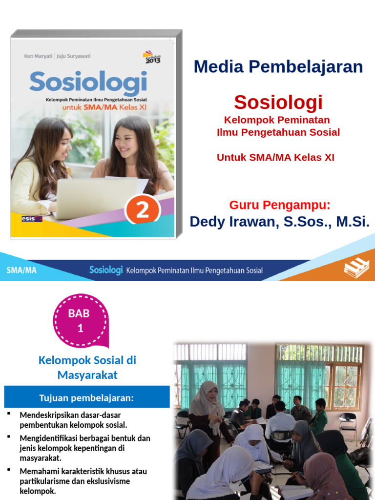 Bab 1 Kelompok Sosial di Masyarakat_STD Fix | PDF