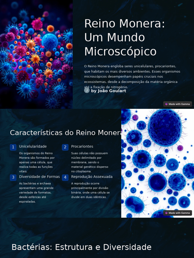 Reino Monera Um Mundo Microscopico | PDF