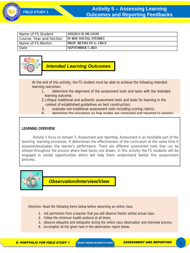 De Leon, Angelu - FS1 - Acitivity 5 | PDF
