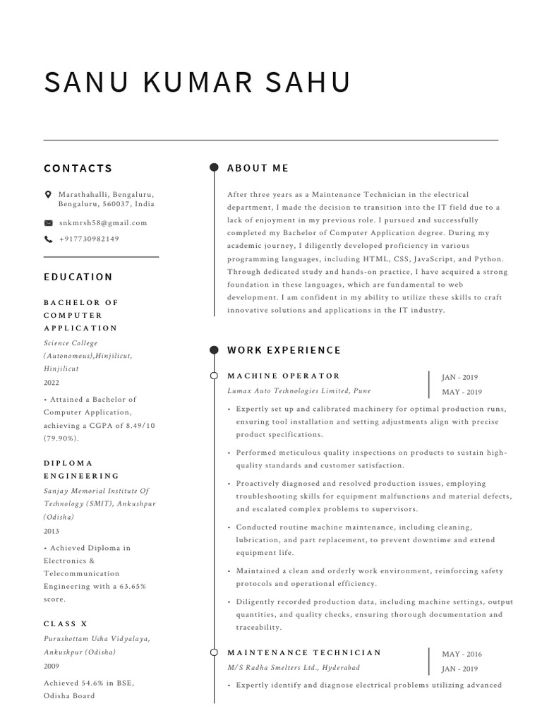 ,myresume 21082024 | PDF