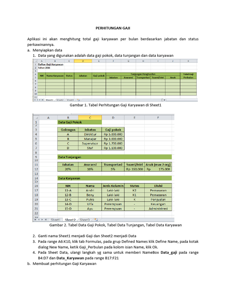 Perhitungan Gaji 11 | PDF