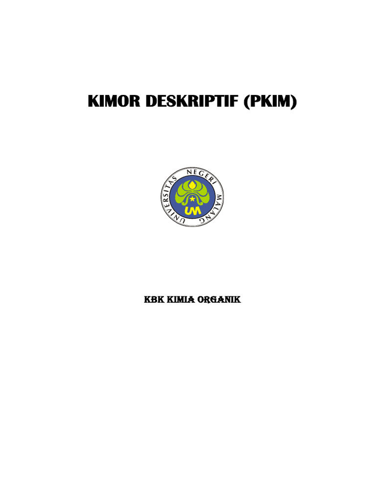 Petunjuk Praktikum Kimia Organik Deskriptif PKIM 2024 | PDF