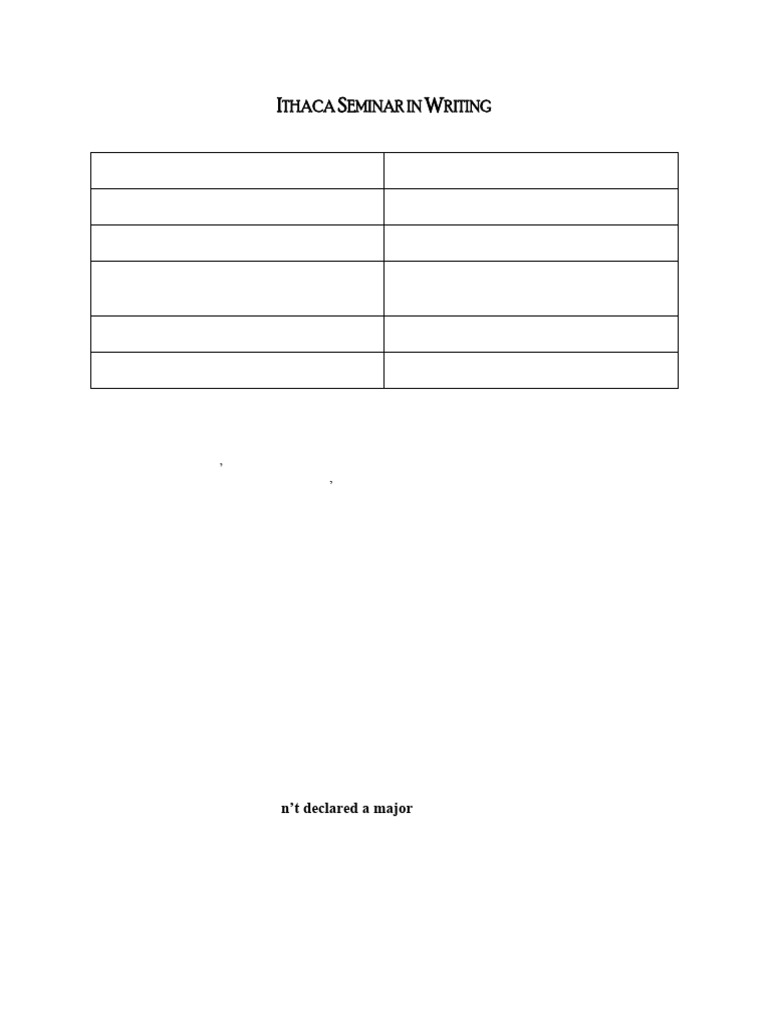 Student Intake Form | PDF