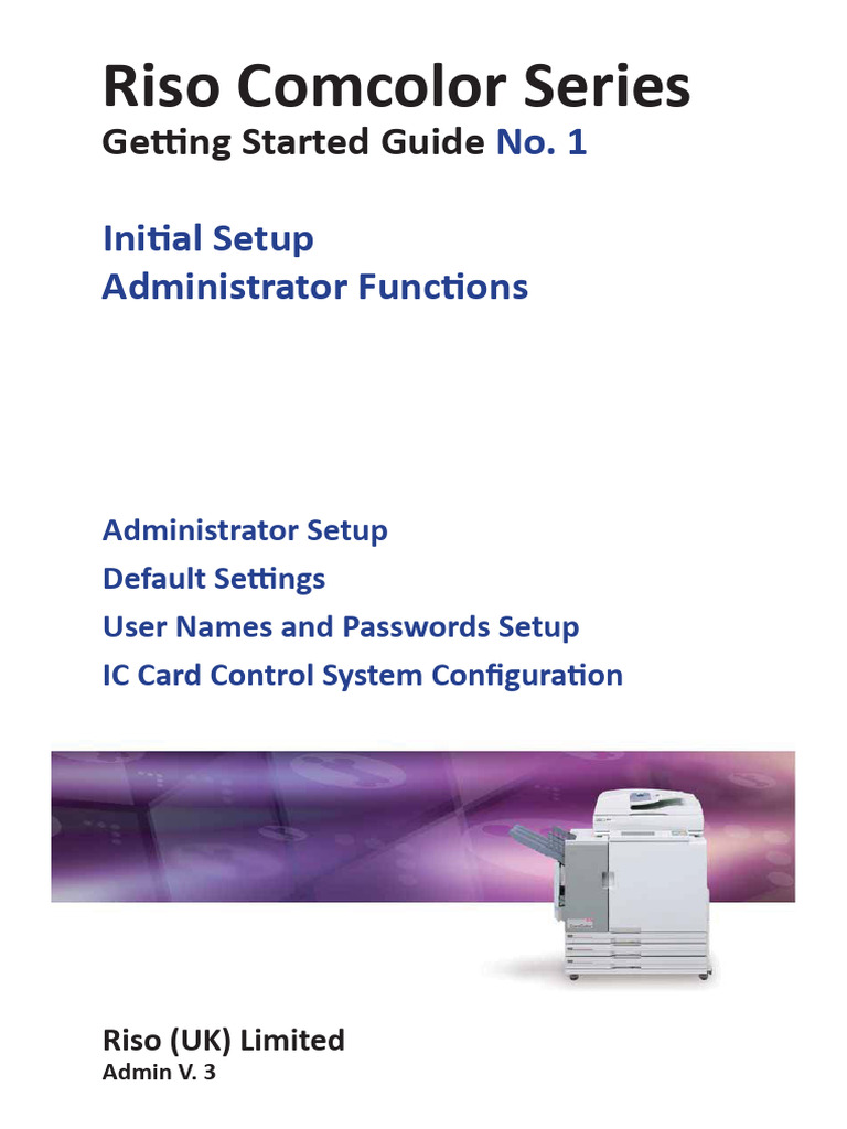CC Initial Setup Administrator | PDF